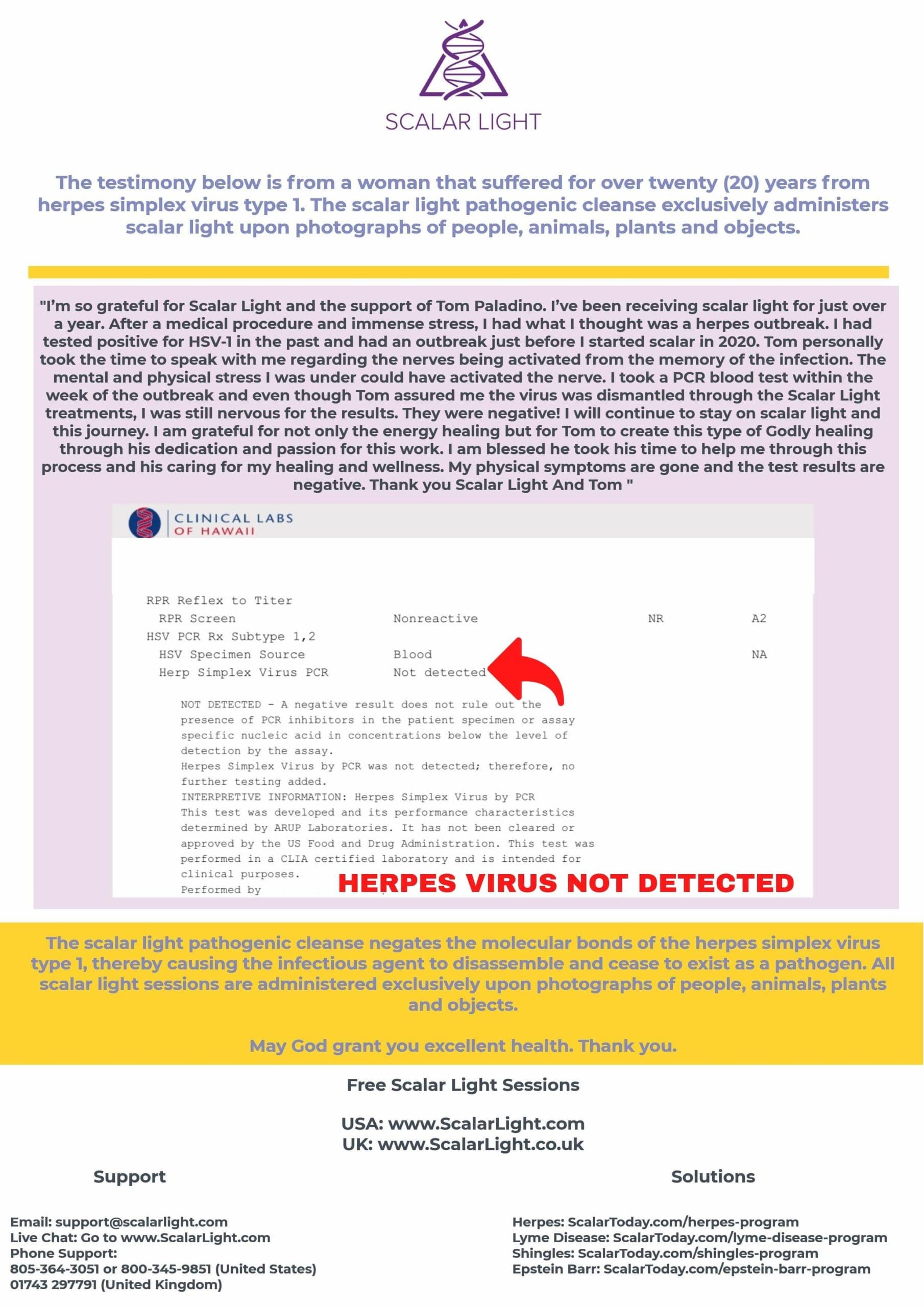 Herpes PCR Test 16 - Scalar Light